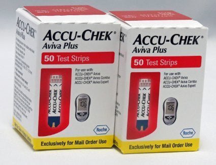 Accu-Chek Aviva Plus 100 Test Strips – Sealed & Accurate Supply ...