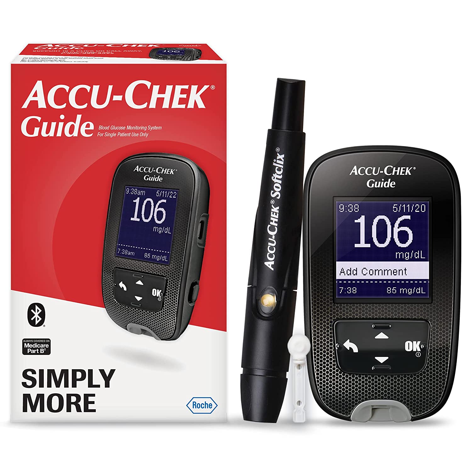 Accu-Chek Guide Blood Glucose Meter - Affordable OTC