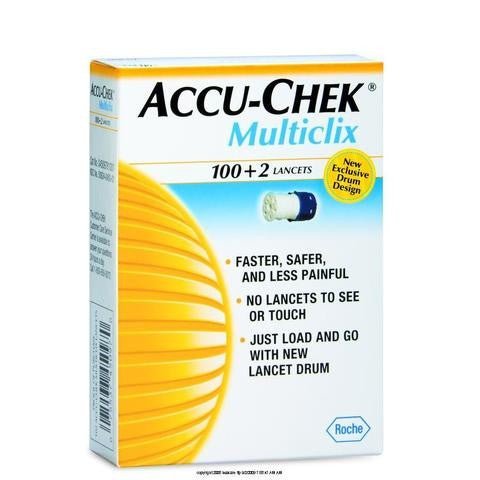 Accu-Chek Multiclix Lancets 102 Ct – Gentle, Sealed, Accurate ...